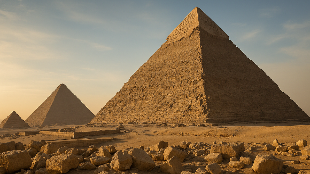 Tajná pyramída skrývala osem gigantických objektov