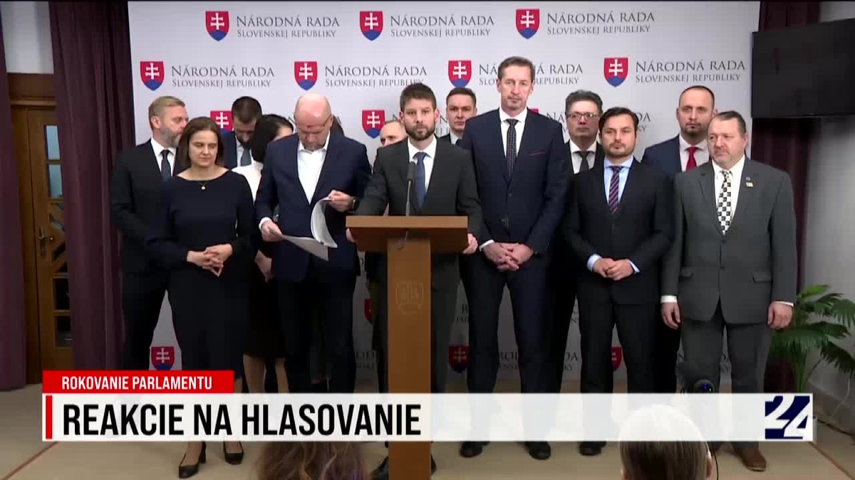 Tlačová beseda opozičných strán v reakcii na hlasovanie