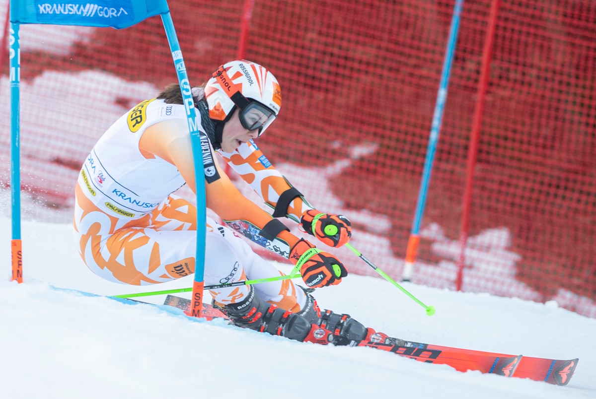Petra Vlhová v nedeľnom obrovskom slalome v Kranjskej Gore štvrtá