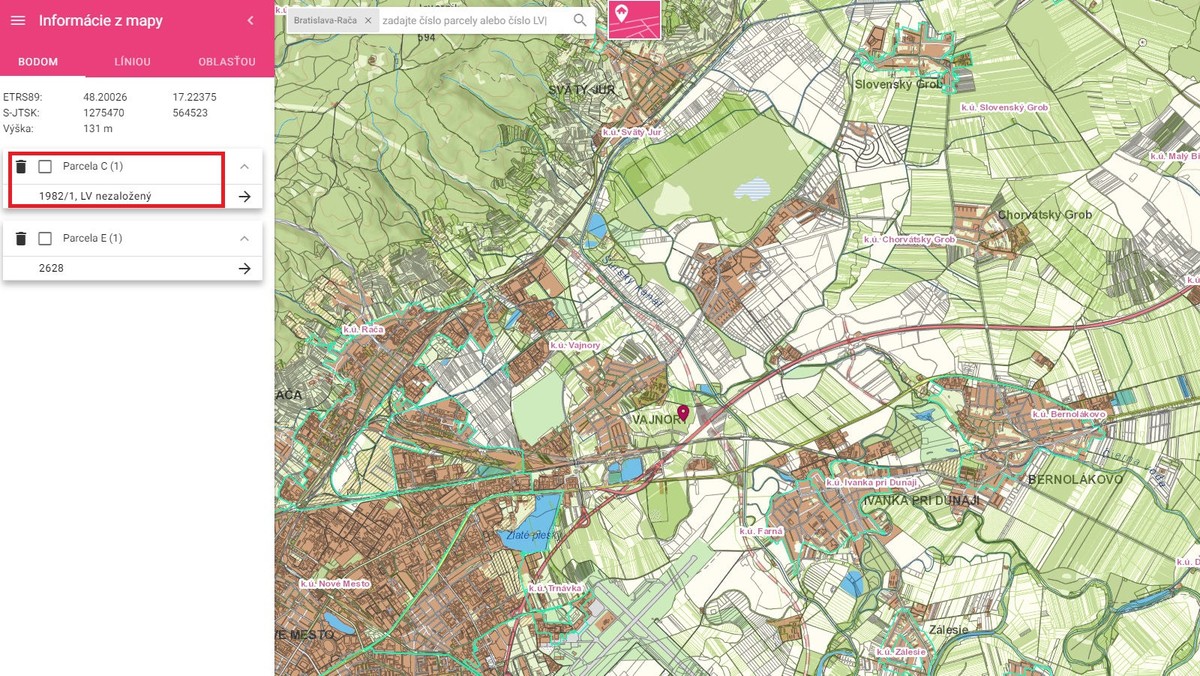 Následne si otvoríte tému Kataster nehnuteľností https://zbgis ...