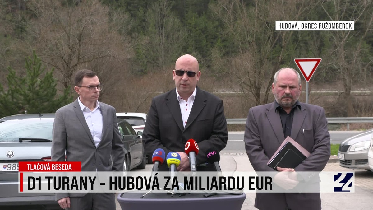 Tlačová beseda o diaľnici D1 Turany-Dubová za miliardu eur