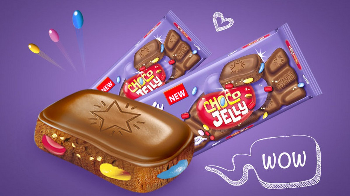 Milka Choco Jelly je pestrá a plná prekvapení, rovnako ako každý váš deň