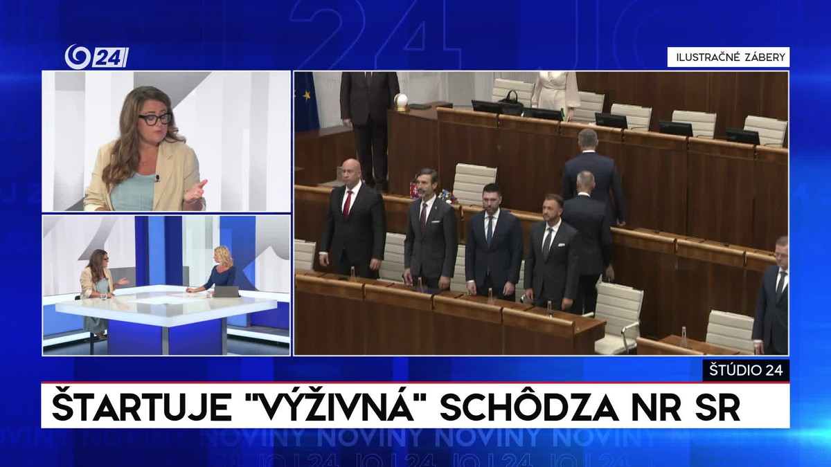 Štúdio 24: Štartuje "výživná" schôdza NR SR