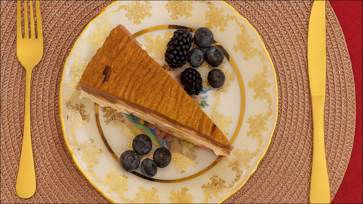Smotanová torta so zlatom