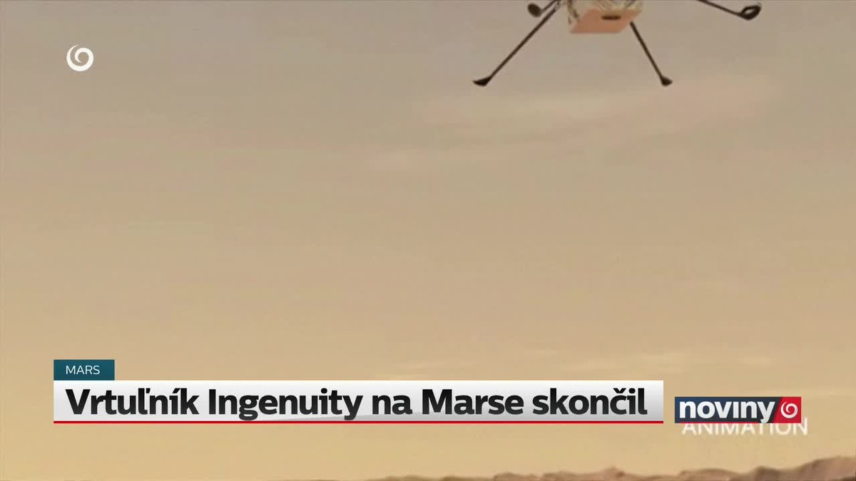 Vrtuľník Ingenuity na Marse skončil