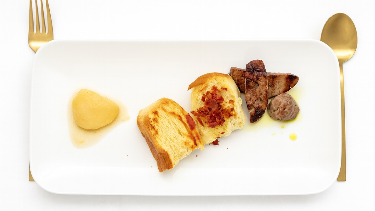 Pečeň s medovou omáčkou a vianočkou