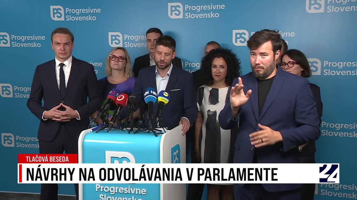 Tlačová beseda strany Progresívne Slovensko v reakcii na video premiéra Fica