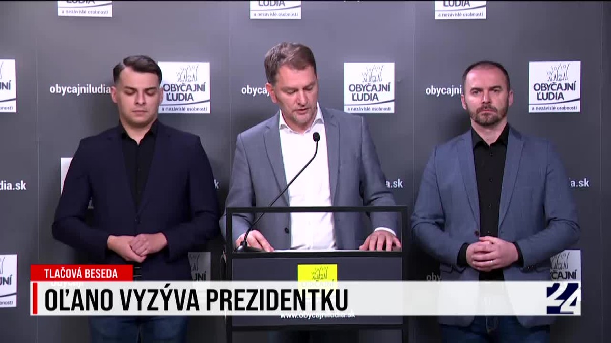 Tlačová beseda OĽaNO o platoch poslancov a prezidentky