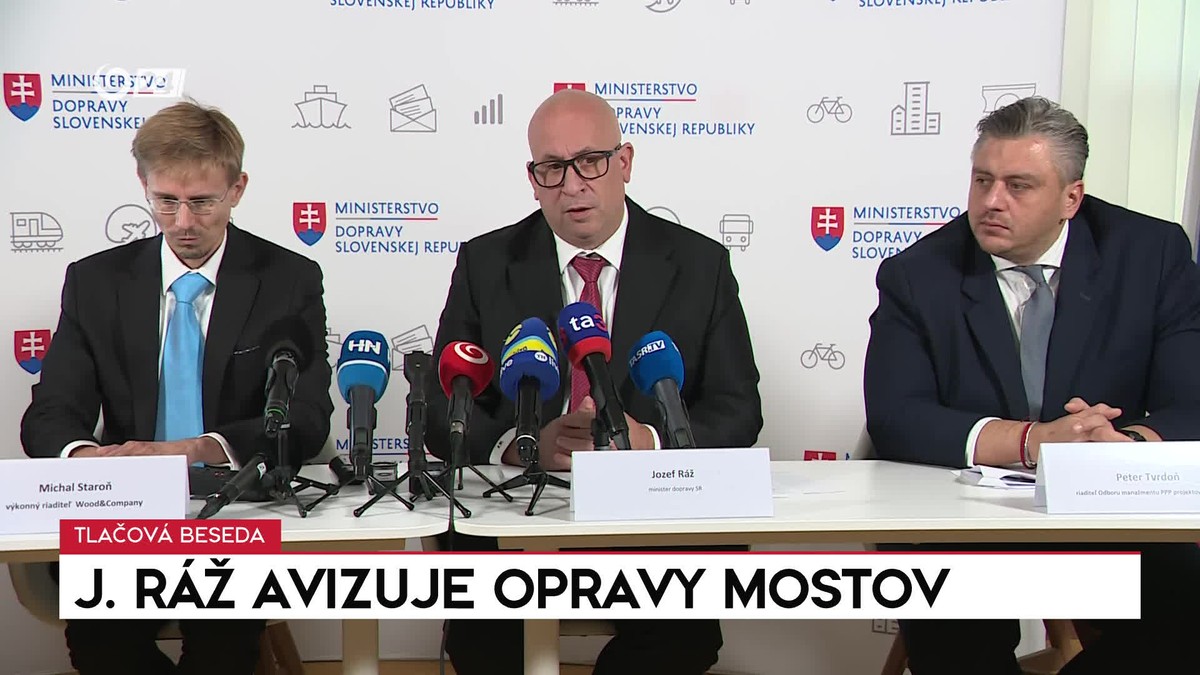 Tlačová beseda ministra dopravy k oprave mostov