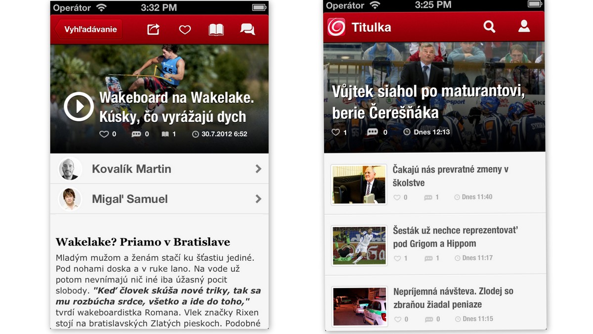 Verzia pre iPhone | Aplikácia NOVINY.SK