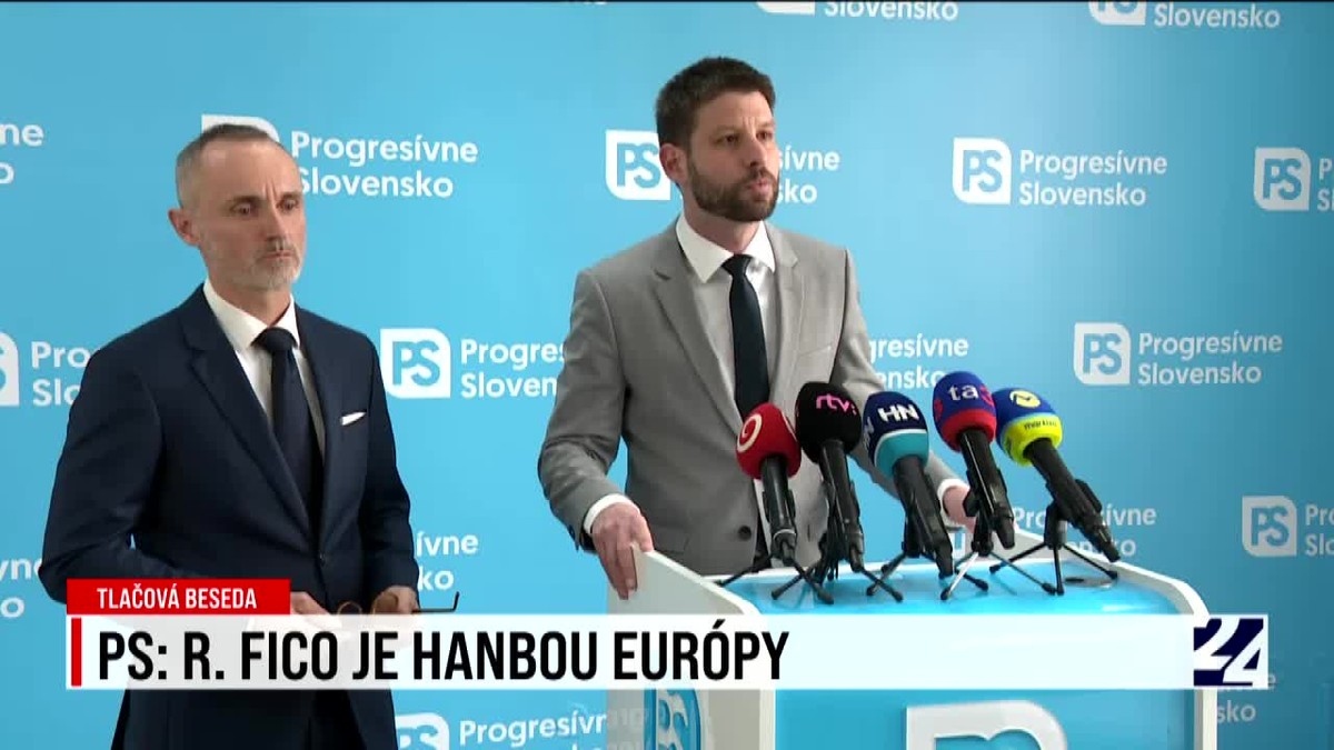 Tlačová beseda PS o tom, že Robert Fico je hanbou Európy